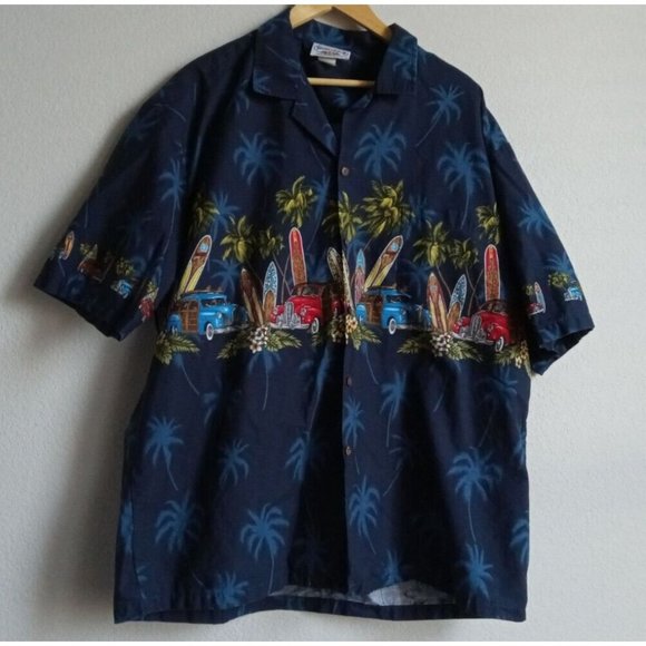 Pacific Legends | Shirts | Pacific Legends Hawaiian Shirt Button Surf ...